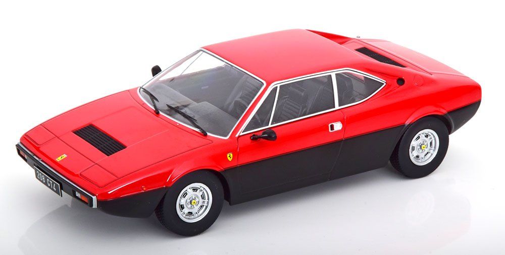 Ferrari 208 GT4 1975 rot/mattschwarz 1/18 KK-Scale NEUHEIT (Neu und ...