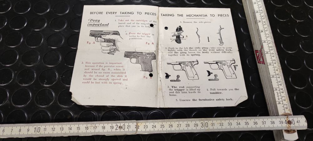 WAFFEN ANLEITUNG PISTOLEN MAB 6.35 | Kaufen auf Ricardo