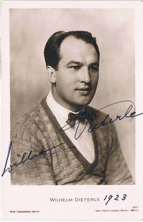 Wilhelm Dieterle 1893-1972 Autogramm Vintage Foto 9x14cm (Gebraucht) in ...