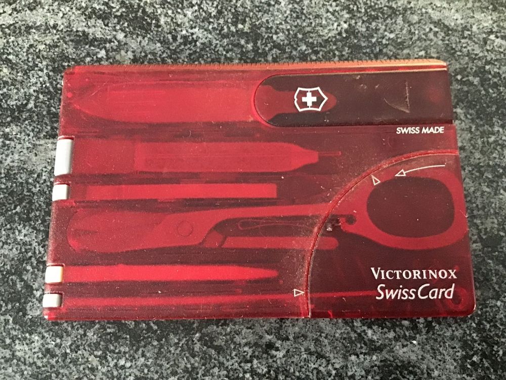 Victorinox SwissCard Red Transparent | Kaufen auf Ricardo
