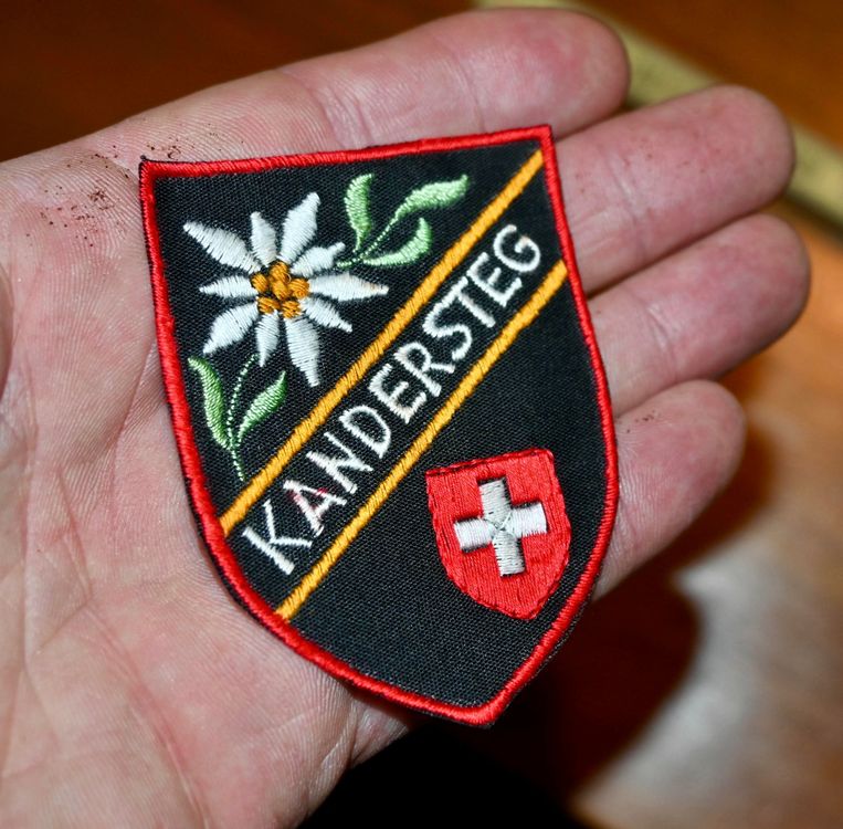 VINTAGE Badge KANDERSTEG nos ST. GALLER STICKEREI (Gebraucht) in ...