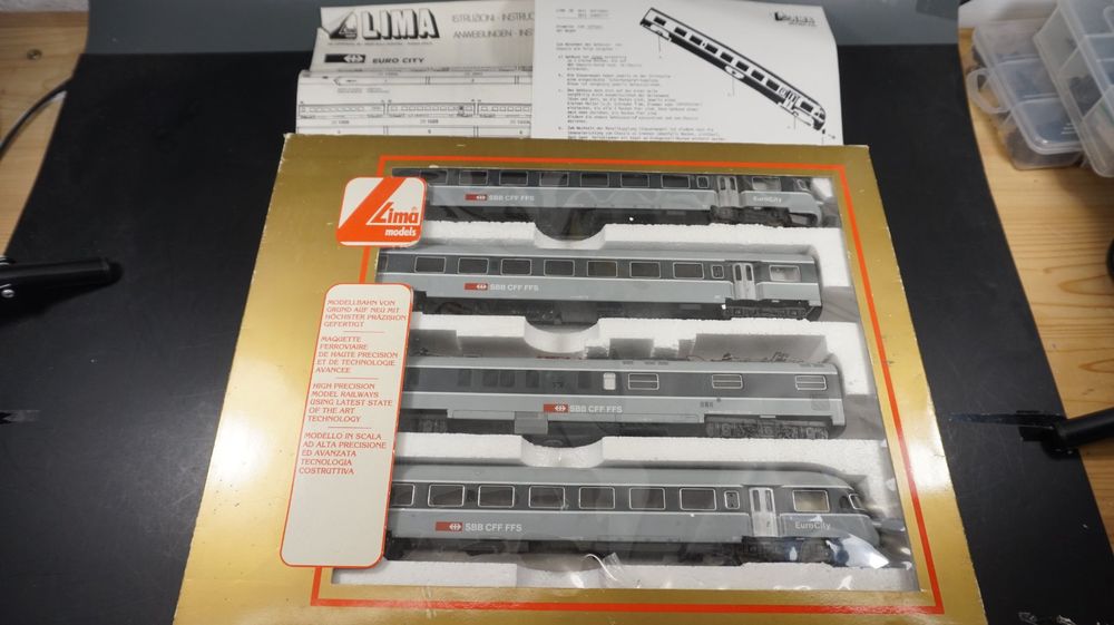 SBB (TEE) Eurocity " GRAUE MAUS " - HO/DC (Neu (gemäss Beschreibung ...