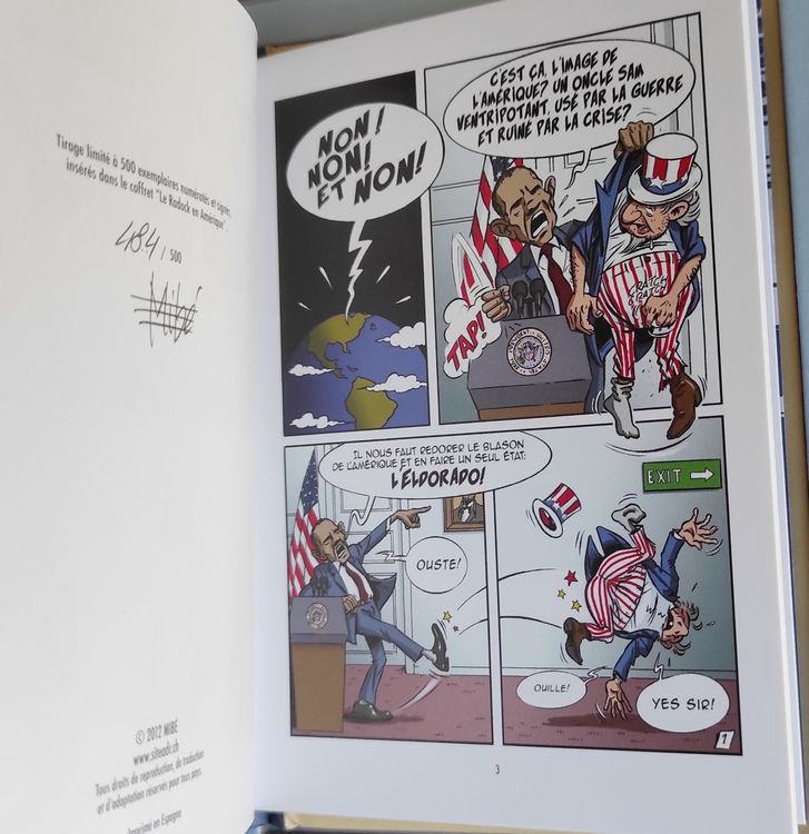 RADOCK EN AMERIQUE *Limité - Signé* Parodie Tintin | Kaufen auf Ricardo