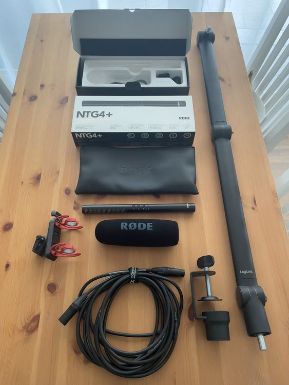 Rode Mikrofon NTG4 Plus inkl. Arm, Kabel & Halterung (Neu und ...