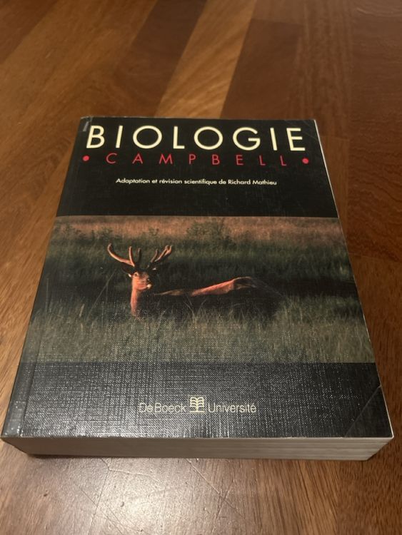 Livre Biologie Campbell - De Boeck Université (Gebraucht) in Montreux ...