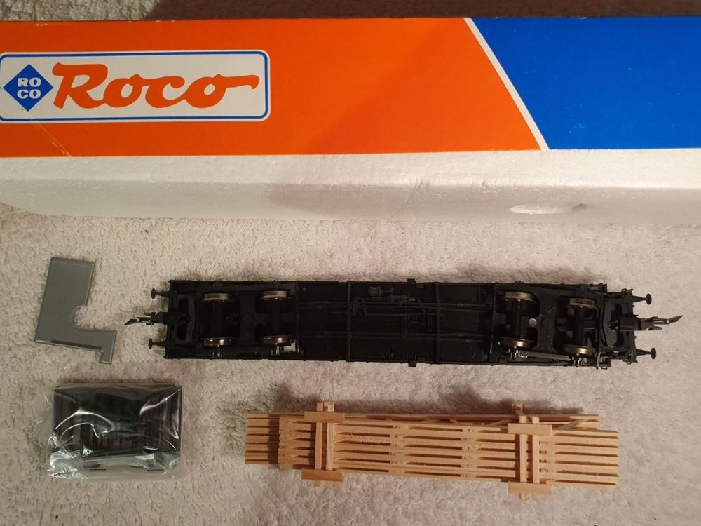Roco 47184 KPEV Flachwagen m. Dachbinder (Neu (gemäss Beschreibung)) in ...