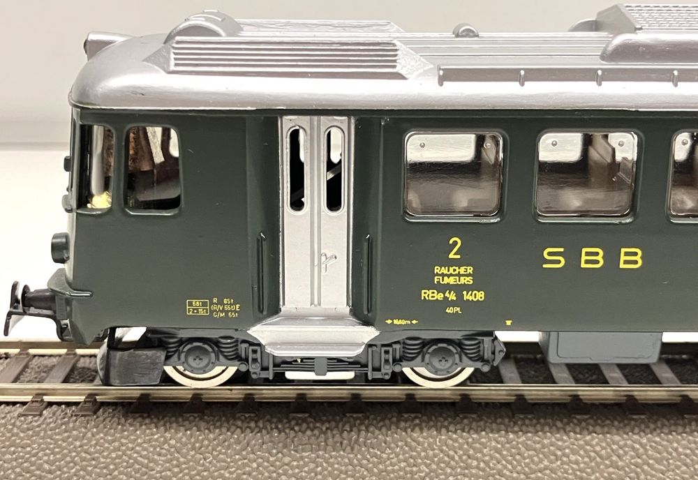 Hag 151 H0= Triebwagen RBe 4/4 1408 SBB grün - Metall | Kaufen auf Ricardo
