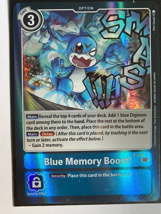 Blue Memory Boost P-036 DIGIMON EN (Neu (gemäss Beschreibung)) in St ...