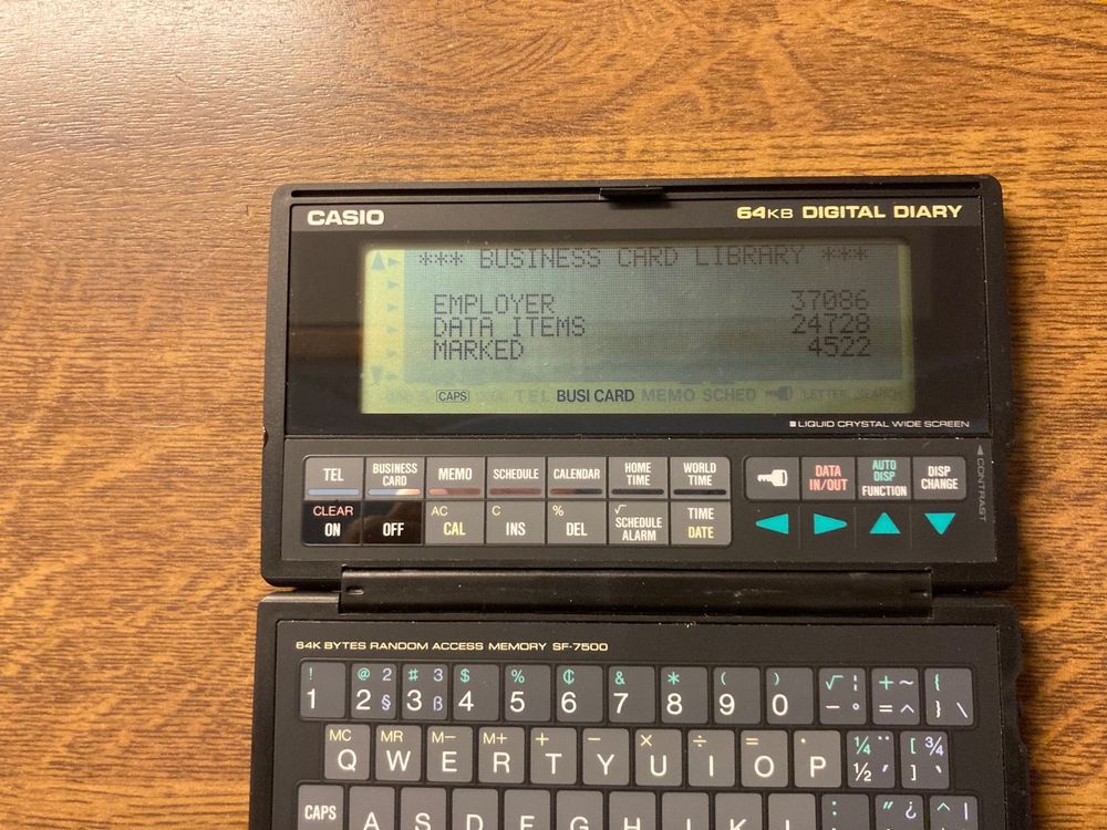 Casio SF-7500 digital diary | Kaufen auf Ricardo