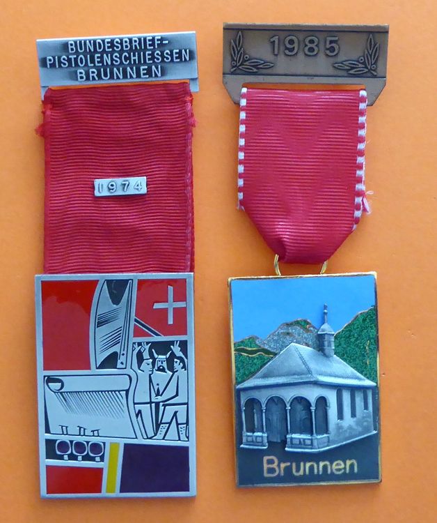 Brunnen Schiessen 1985; Pistolenschiessen 1974 (Gebraucht) in Aesch BL für CHF 3 – mit Lieferung ...