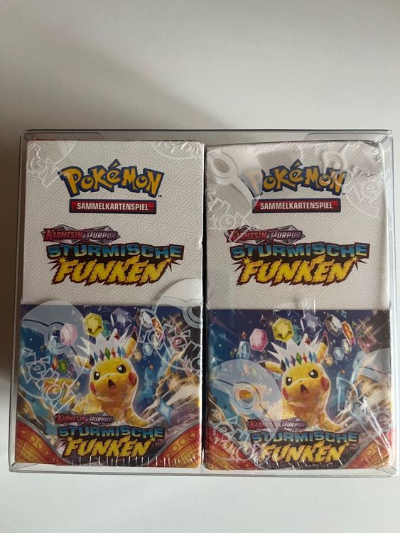 Pokémon Display Stürmische Funken 2x 18er Booster Box (Gebraucht) in ...