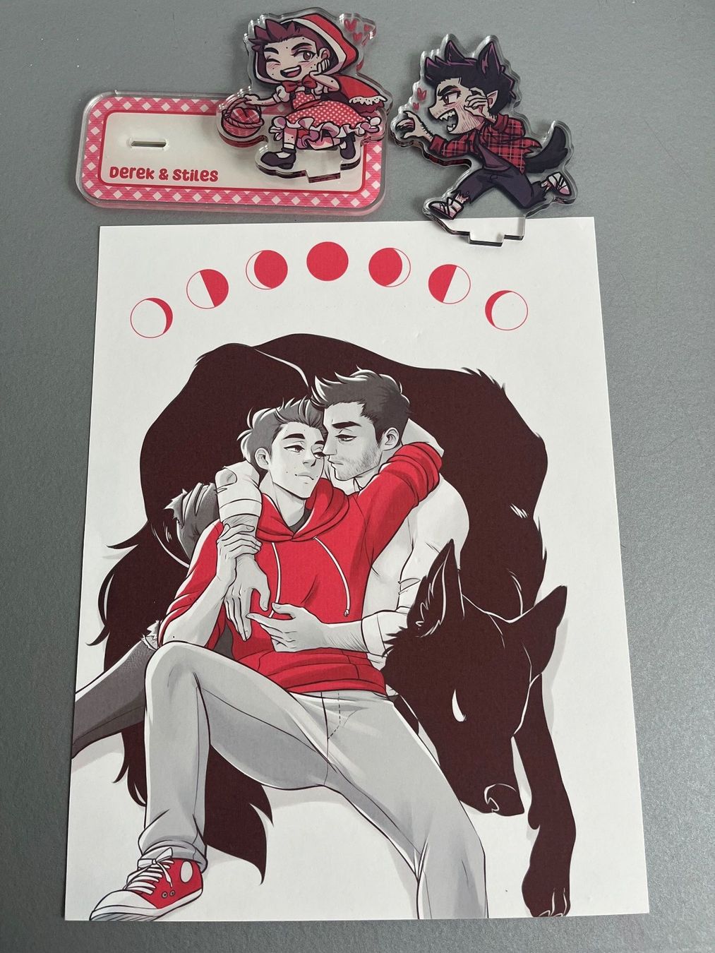 Teen Wolf Sterek Stiles und Derek Standee und A4 Print Set (Gebraucht ...