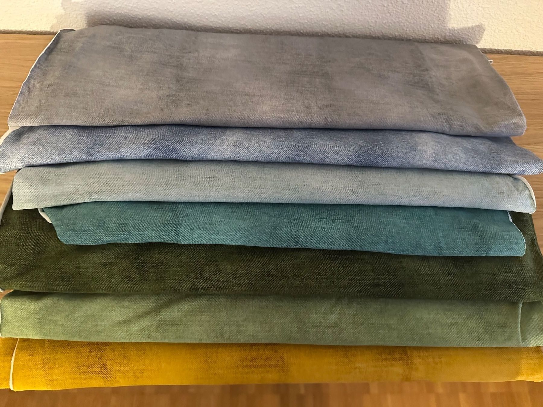 Stoff-Paket (Jeans-Optik-Jersey, Staghorn, Stoffduo) (Neu (gemäss ...