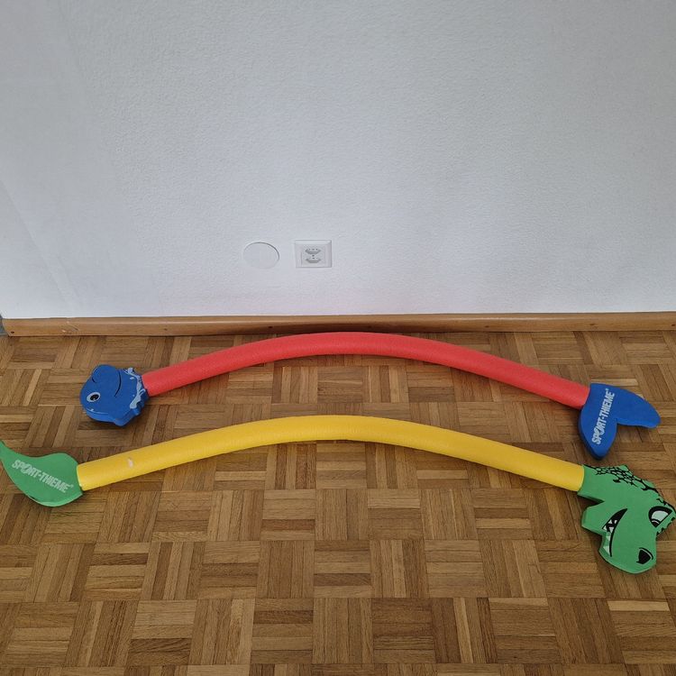 2 Schwimmnudeln mit Tierköpfen, Poolnudeln, Badespass! (Gebraucht) in ...