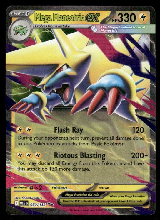 Pokémon (MEG 050/132 Mega Manectric EX) (Neu (gemäss Beschreibung)) in ...