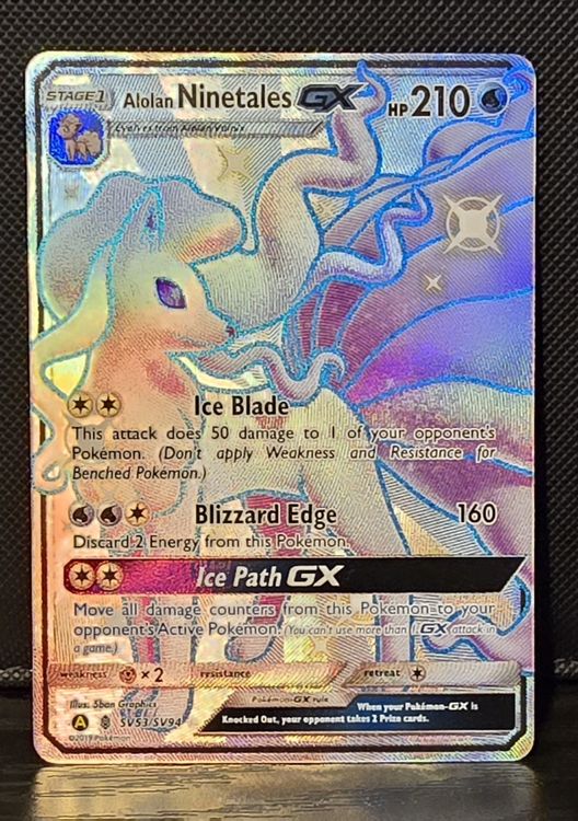 Alolan Ninetales GX SV53/SV94 (Neu (gemäss Beschreibung)) in Gland für ...