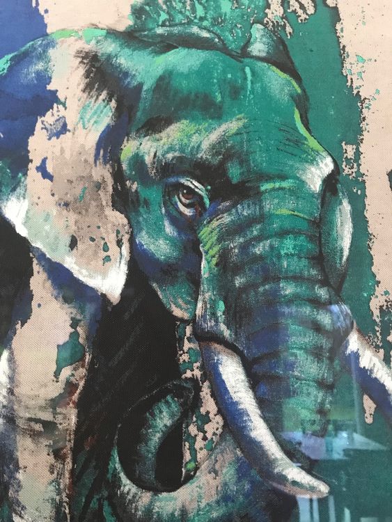 Rolf Knie, Original-Serigraphie ELEFANT AUF ZELT 71/151 1996 (Gebraucht) in Rotkreuz für CHF ...