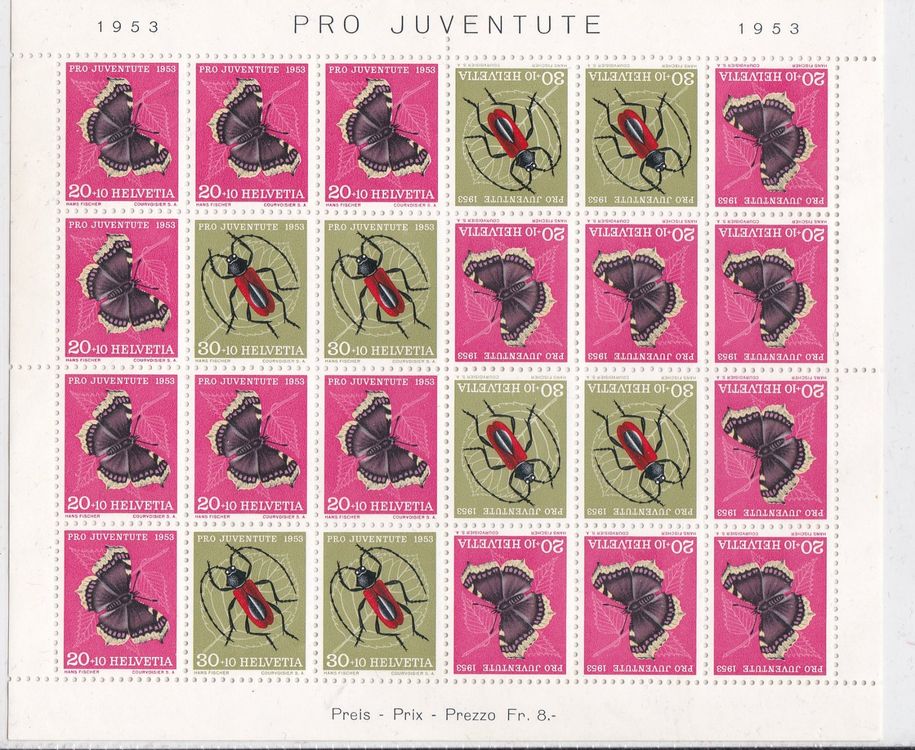 Feuillet Pro juventute 1953 neufs | Kaufen auf Ricardo