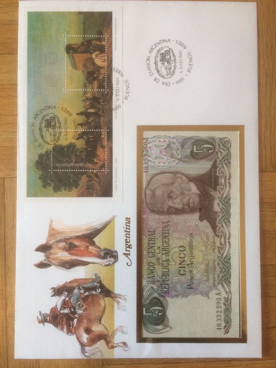 Banknotenbrief Argentina (Neu und originalverpackt) in Muralto für CHF 2.25 – mit Lieferung auf ...