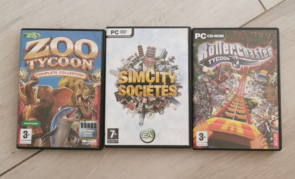 3 PC Spiele: SimCity, Zoo Tycoon, RollerCoaster Tycoon (Gebraucht) in ...