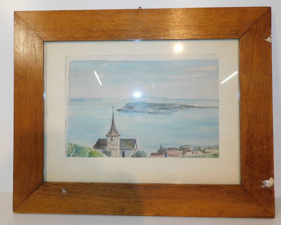 Rausverkauf Kunst Aquarell 1936 von Robert Hänni Bild (Gebraucht) in ...