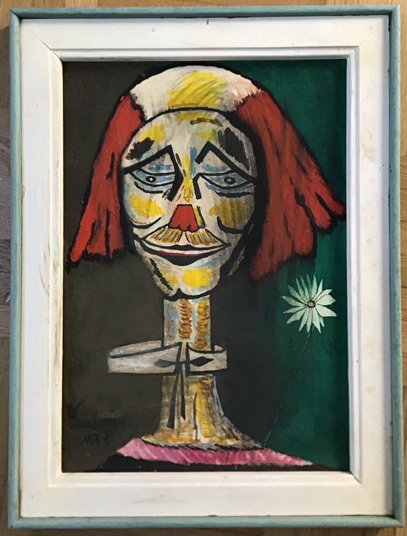 Clown Gemälde Unleserlich Signiert (Gebraucht) in Root für CHF 20 – mit Lieferung auf Ricardo kaufen