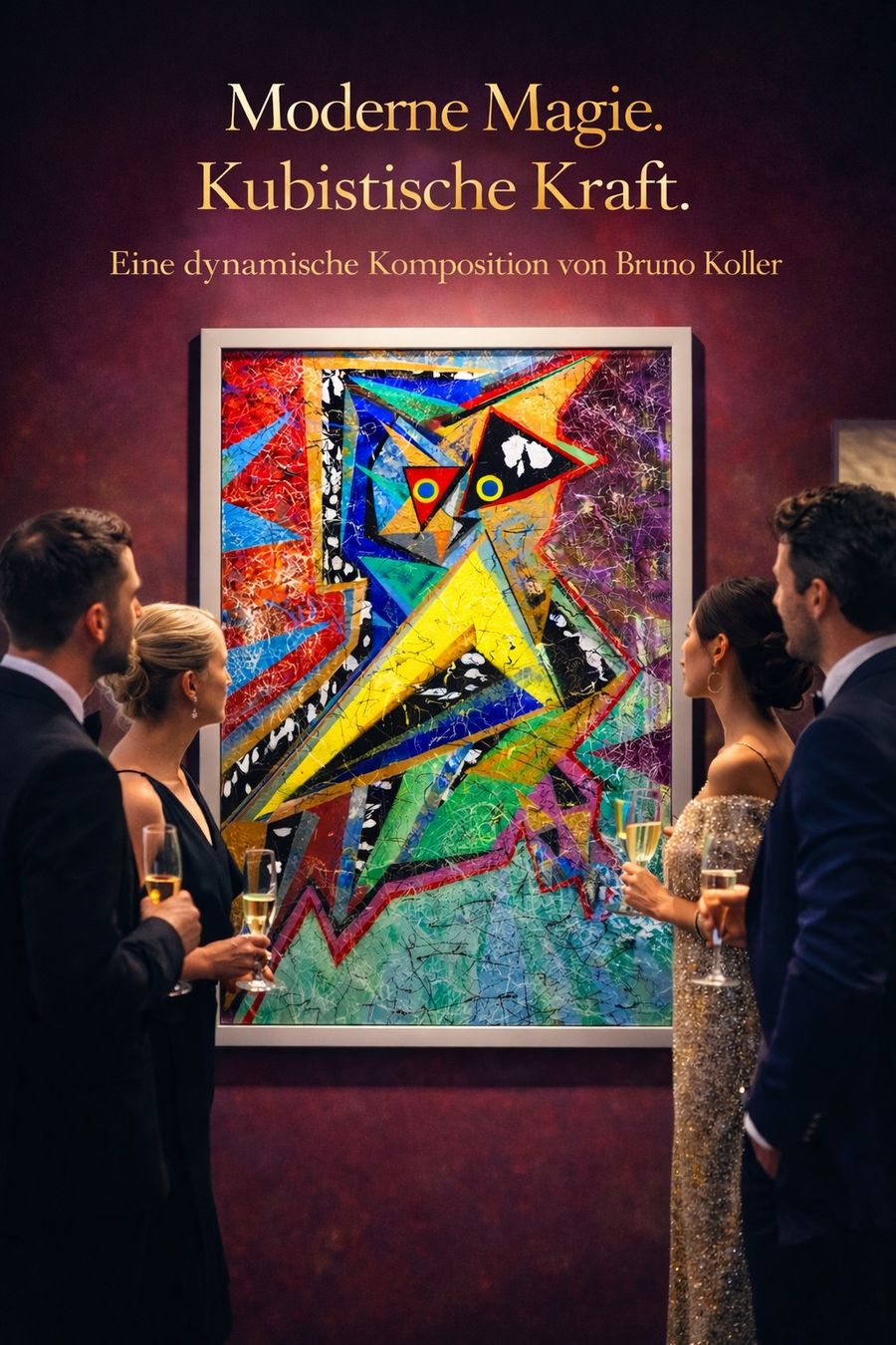 💎🦉 „The Extravagant Owl – Inspired by Picasso’s Spirit“ | (Neu (gemäss ...