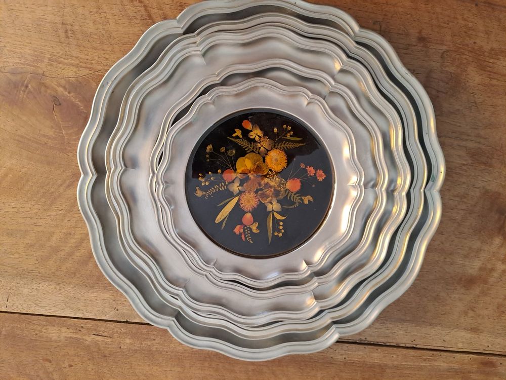 Piatti in peltro con fiori naturali Toni Laura (Neu (gemäss ...