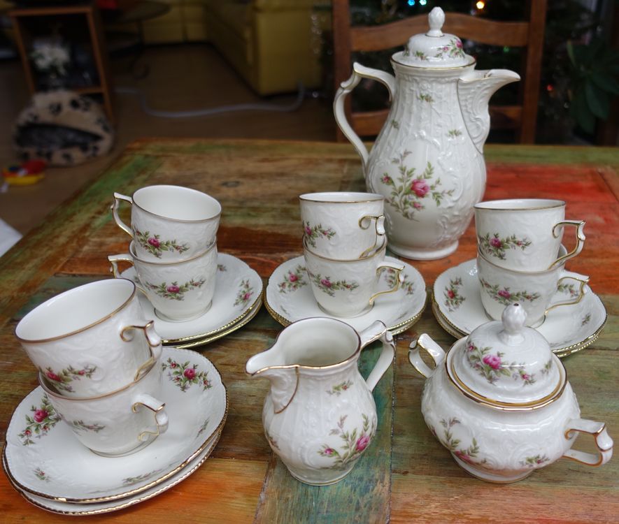 ROSENTHAL SANSSOUCI MOOSROSE CLASSIC ROSE KAFFEESERVICE _GLS (Gebraucht) in Sala Capriasca für ...