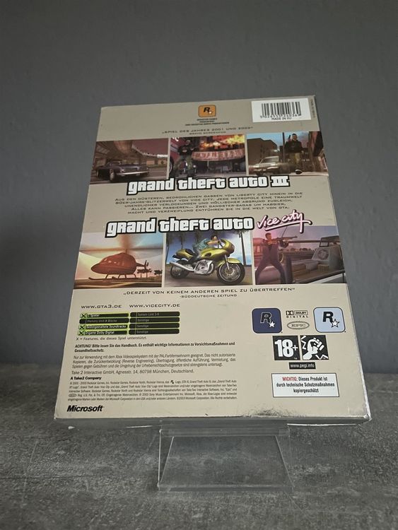 Grand Theft Auto: Double Pack - GTA 3 & VICE CITY - XBOX (Neu (gemäss ...