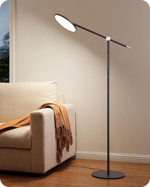 LED Stehlampe Leselampe Schwarz dimmbar Warmweiss und kalt (Neu und ...