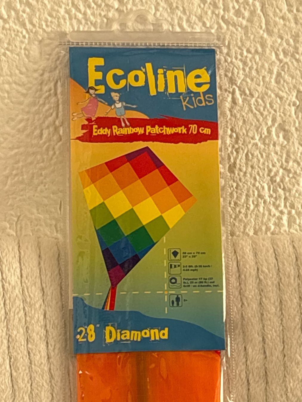 Ecoline Kinder Drachen, Eddy Rainbow Patchwork, 70cm 🪁 (Neu und ...
