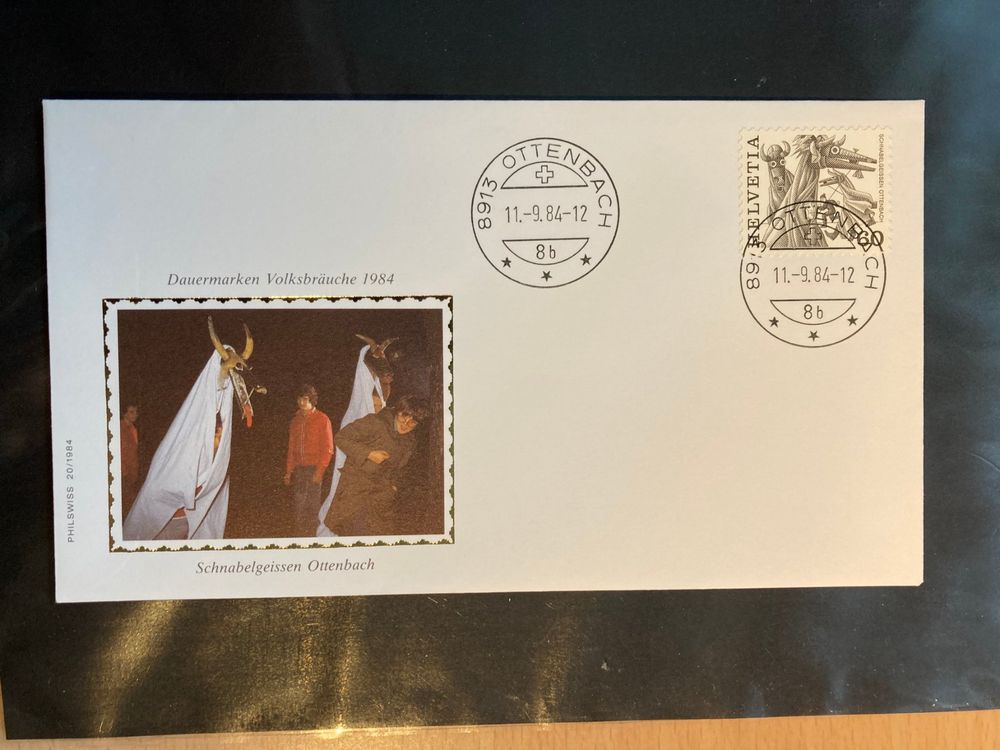CH 1984 FDC 60Rp Schnabelgeissen Ortsstempel Ottenbach (Gebraucht) in Liestal für CHF 1 – mit ...