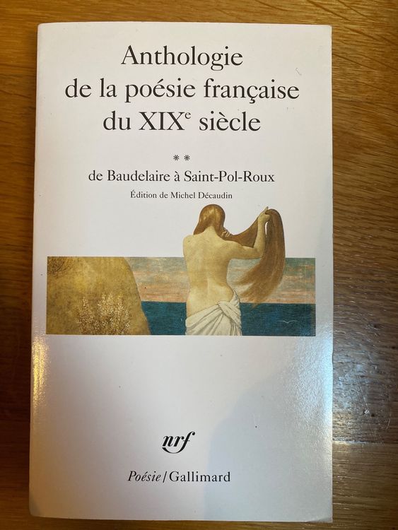 Anthologie De La Poésie Française Du Xixe Siècle Kaufen Auf Ricardo