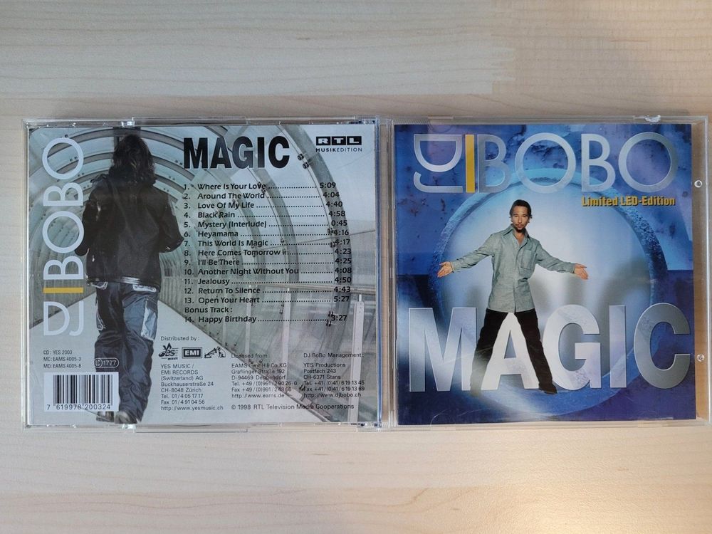DJ Bobo - Magic - Limited LED-Edition CD 1998 (Gebraucht) in Nebikon für CHF 0.5 – mit Lieferung ...