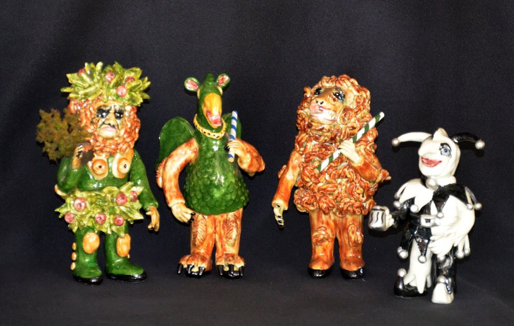 Seltene Gelegenheit! Kreamikfiguren Vogel Gryff 3 E mit Ueli | Kaufen ...