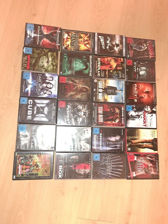 DVD Sammlung Horror/Splatter (Gebraucht) in Oberuzwil für CHF 20 – nur ...