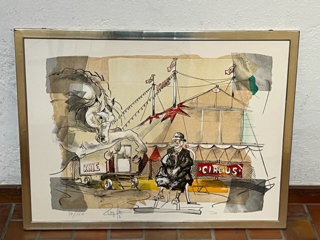 Lithographie signiert Rolf Knie | Kaufen auf Ricardo