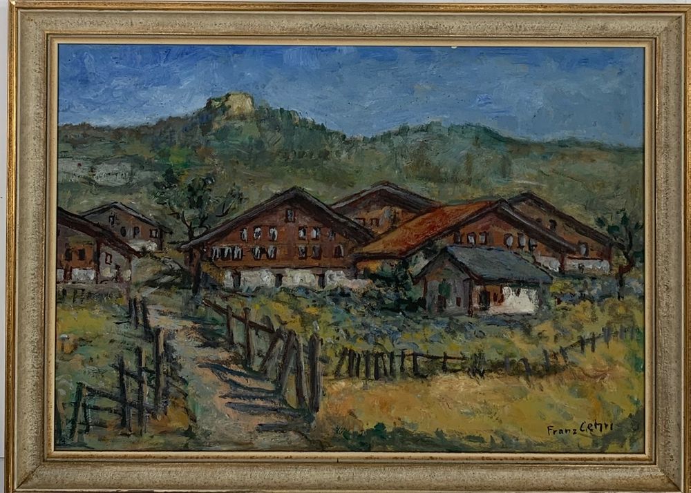Franz Gehri (1882-1960) Dorf Ansicht Gemälde (Gebraucht) in Root für CHF 100 – mit Lieferung auf ...