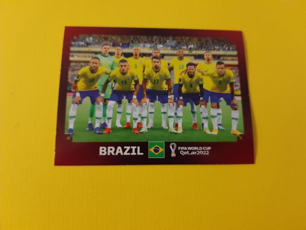 WM 2022 in Qatar BRA Nr. 1 Mannschaftsbild | Kaufen auf Ricardo