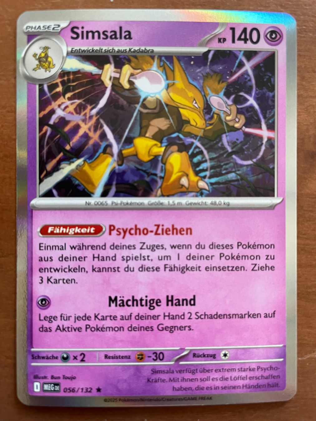 Pokemon Simsala Holo (Versand gratis) (Neu (gemäss Beschreibung)) in ...