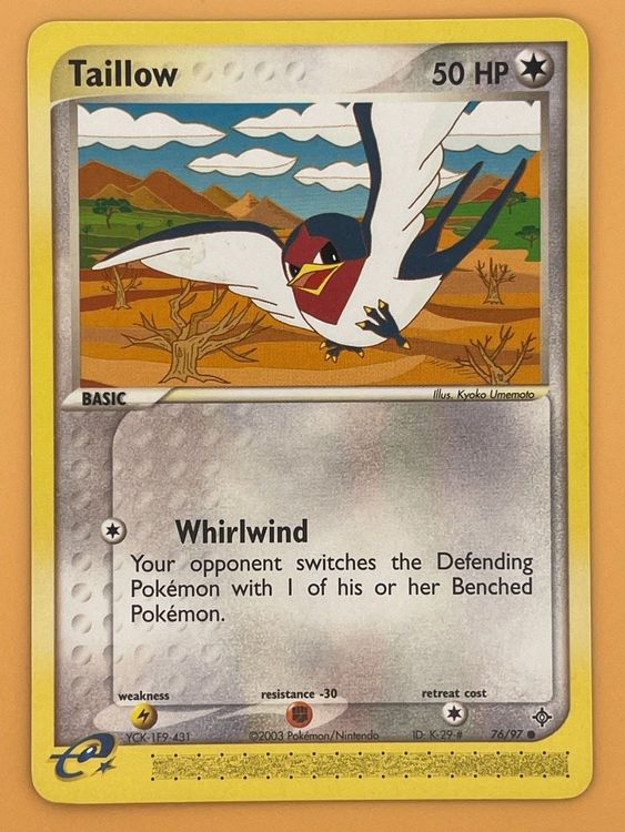 Taillow 76/97 Pokémon EX Dragon ab 1.- | Kaufen auf Ricardo
