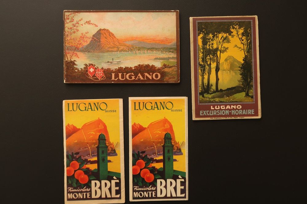 Lugano. Fahrplan, Brochure, Prospekt, Faltprospekt, Werbung | Kaufen auf Ricardo