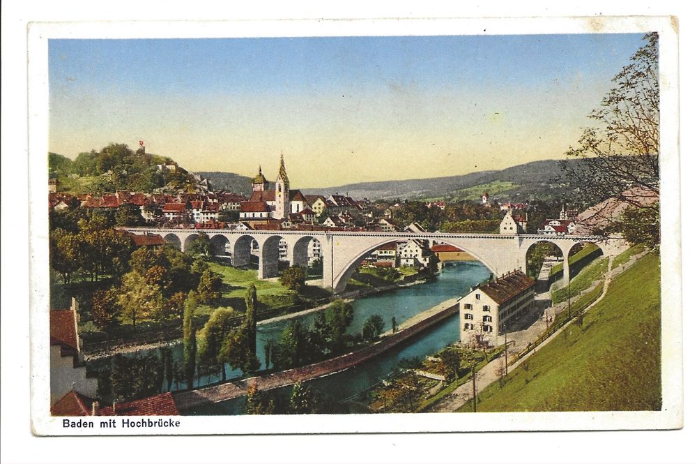 Baden (AG) Hochbrücke über Aare - 1928 (Gebraucht) in Engelburg für CHF ...