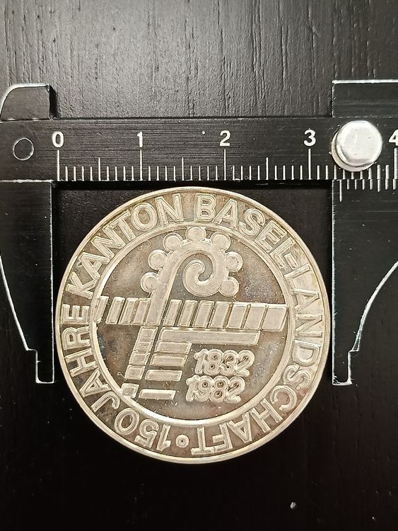 150 Jahre Baselland silber 1982 (Gebraucht) in Arlesheim für CHF 10 – mit Lieferung auf Ricardo ...