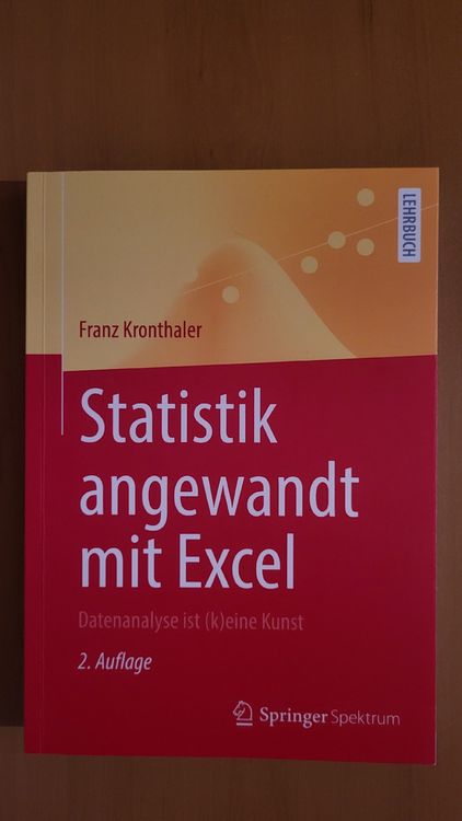 Statistik angewandt mit Excel (2. Auflage) (Neu (gemäss Beschreibung)) in Heiligkreuz (Mels) für ...