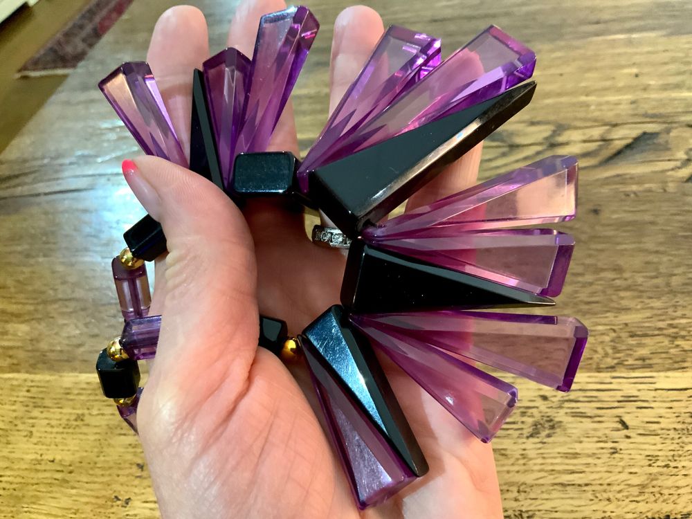 ART DECO COLLIER LUCITE FRANKREICH UM 1930, MEGA STÜCK (Gebraucht) in ...