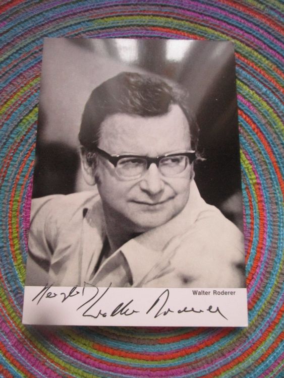WALTER RODERER CH SCHAUSPIELER ORIGINAL AUTOGRAMM | Kaufen auf Ricardo
