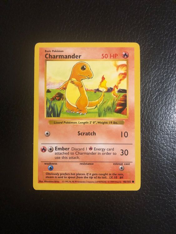 Base Set Shadowless Charmander 46/102 Ab 1 | Kaufen auf Ricardo