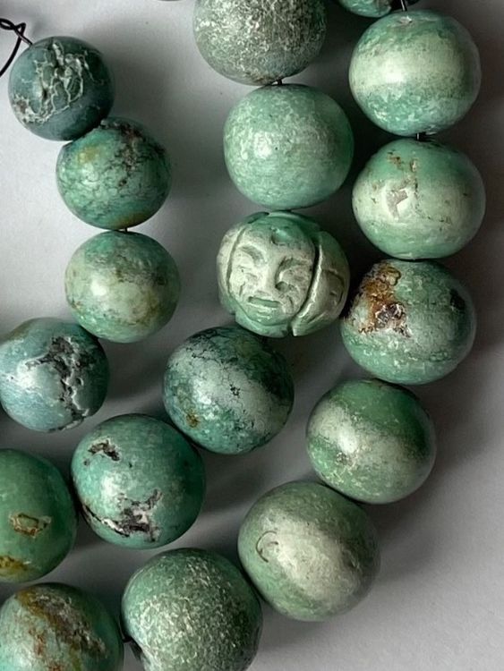 Alte, schöne Türkis Perlen, 45 Stk., jede Perle ein Unikat | Kaufen auf ...